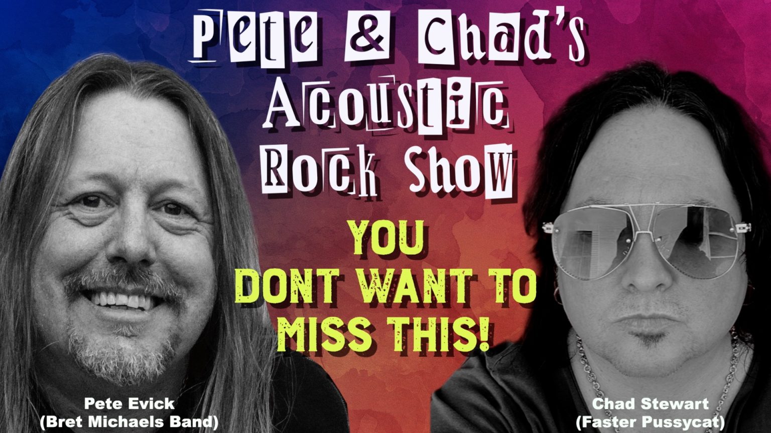 FOR PETE’S SAKE … Pete Evick of Bret Michaels Band and Chad Stewart of Faster Pussycat hit the ...